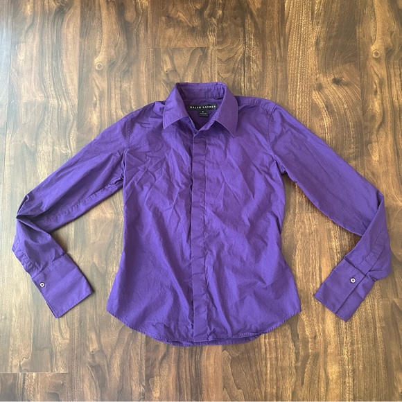 Ralph Lauren Black Label | Tops | Ralph Lauren Black Label Purple Button Down Long Sleeve Shirt ...